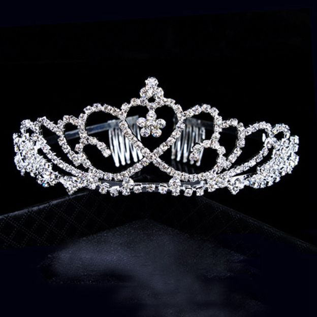Beau brillant alliage strass peignes et barrettes couronnes coiffe ...