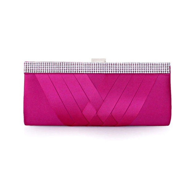 Silk Chain Clutches With Beading - Handbags S160347 - at Stacees.co.uk